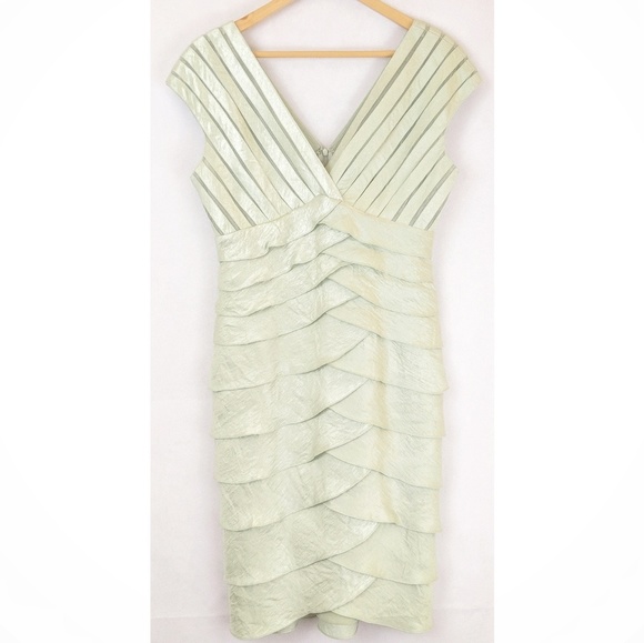 Adrianna Papell | Dresses | Adrianna Papell Shutter Pleat Formal Dress ...